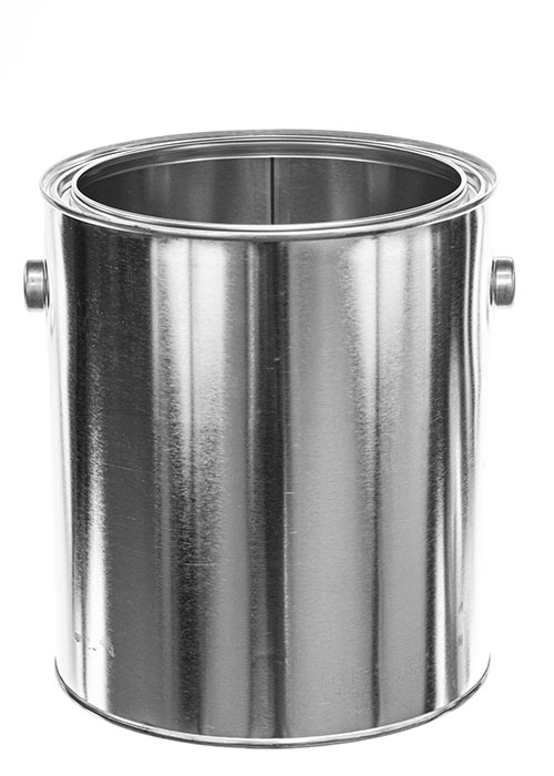 1 Gallon Unlined Steel Metal Paint Can - With Ears - Best Containers