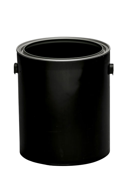 1 Gallon Plastic Paint Can - Black - Best Containers