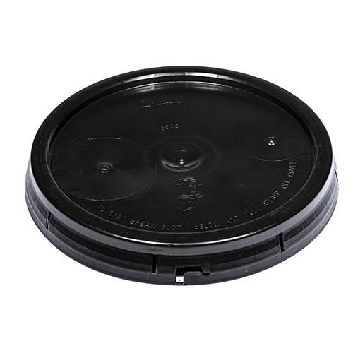 Plastic Pail Lid With Tear Tab - Black - Best Containers