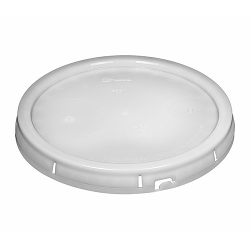 7 Gallon Plastic Pail Lid With Tear Tab - Natural - Best Containers